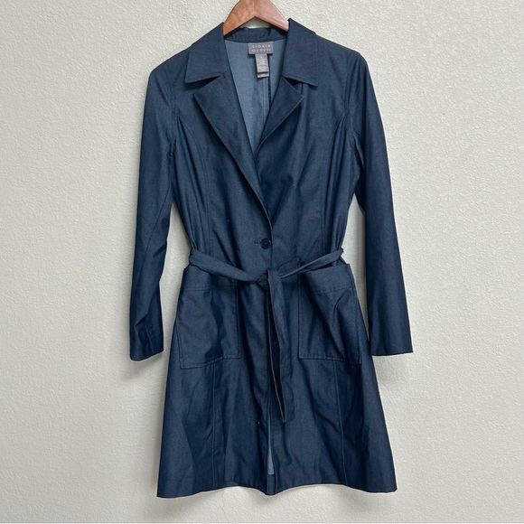 Sigrid Olsen | Jackets & Coats | Sigrid Olsen Blue Chambray Light ...